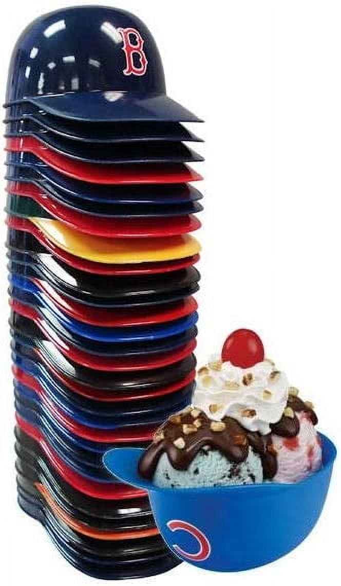 Set of 30 MLB Baseball Team 8oz Ice Cream Sundae Helmet Snack Bowl Cups ...