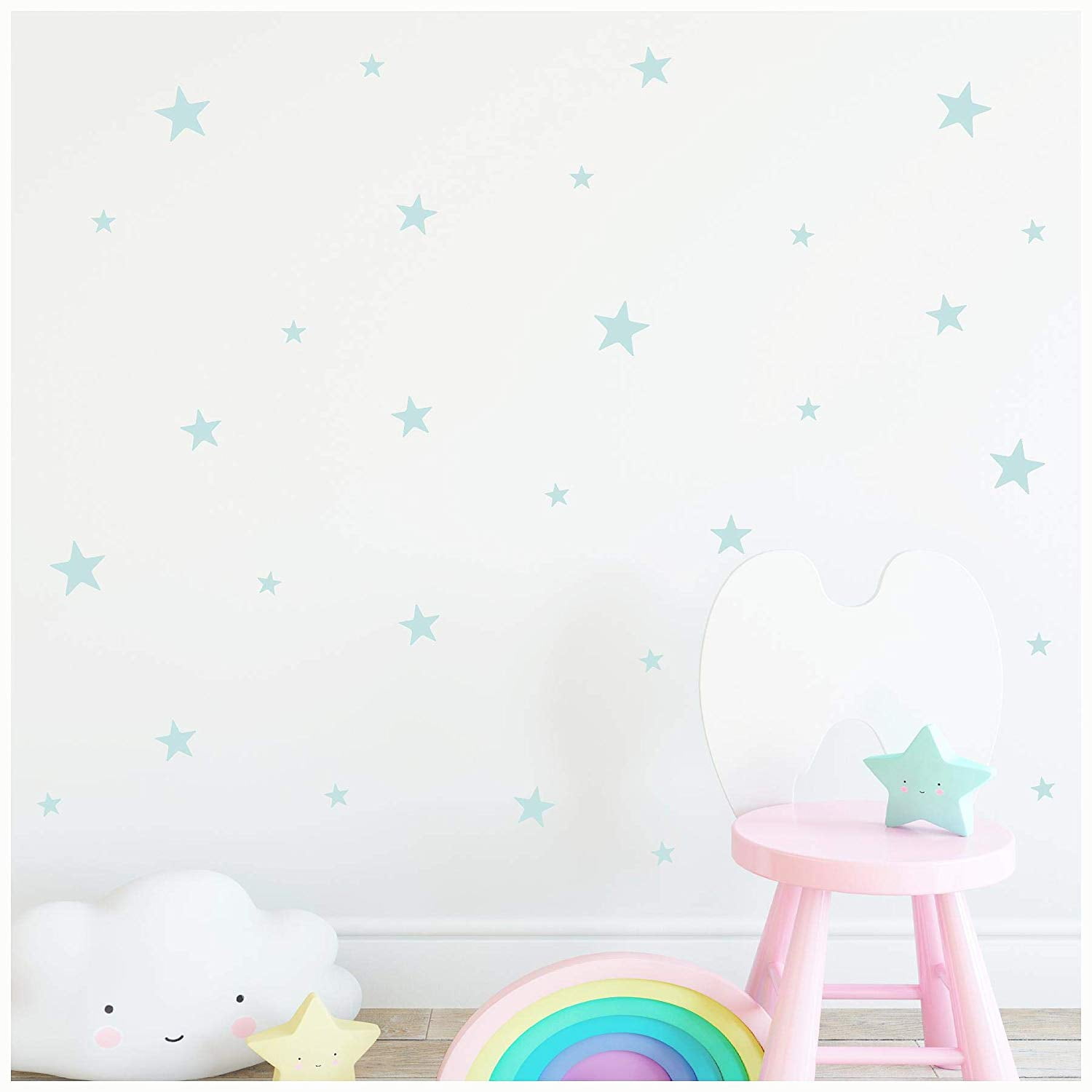 Set of 300 Stars Assorted Self Adhesive Wall Pattern Decal Stickers ...