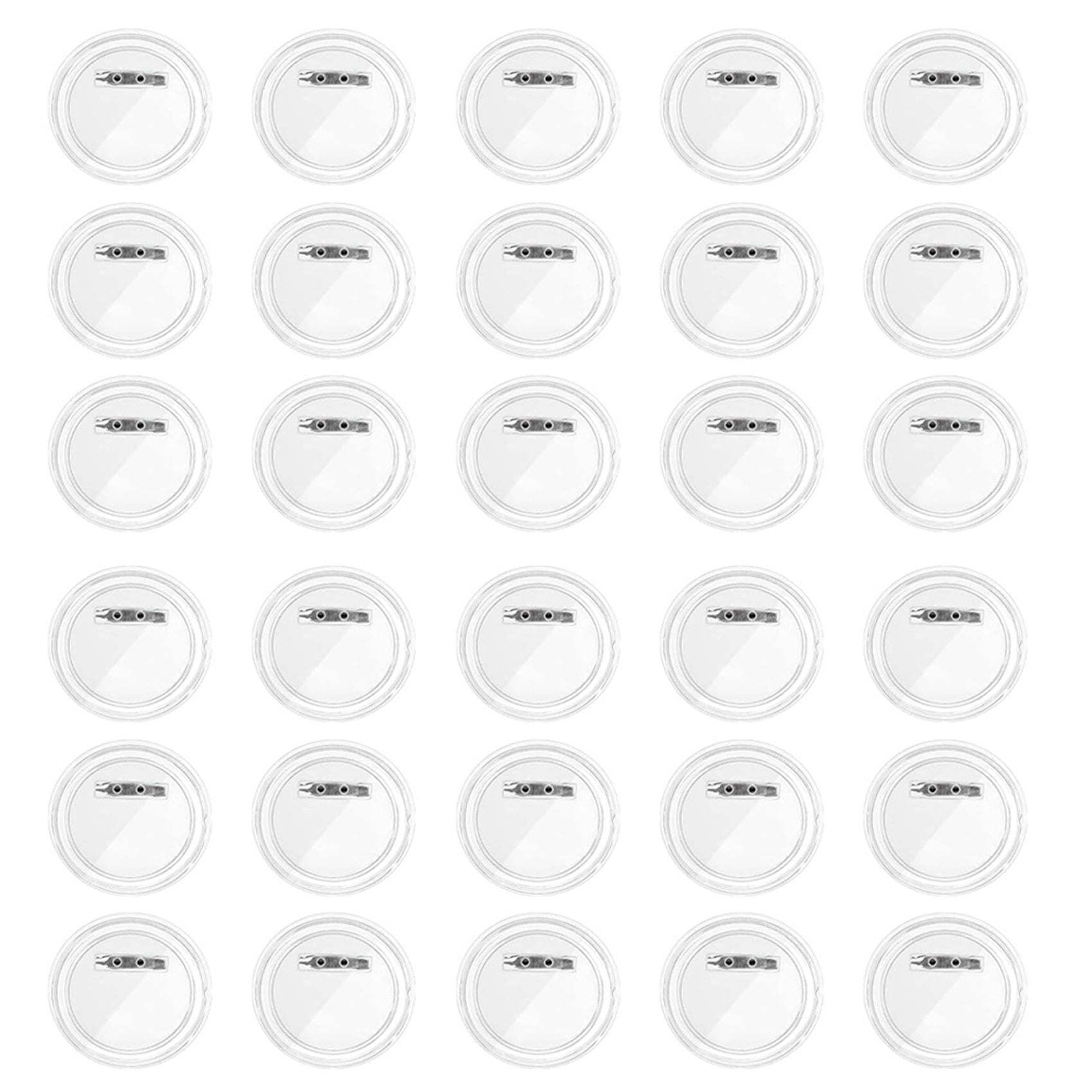 Set of 30Acrylic Button Pins,Button Pins Make Your Own Button Picture ...