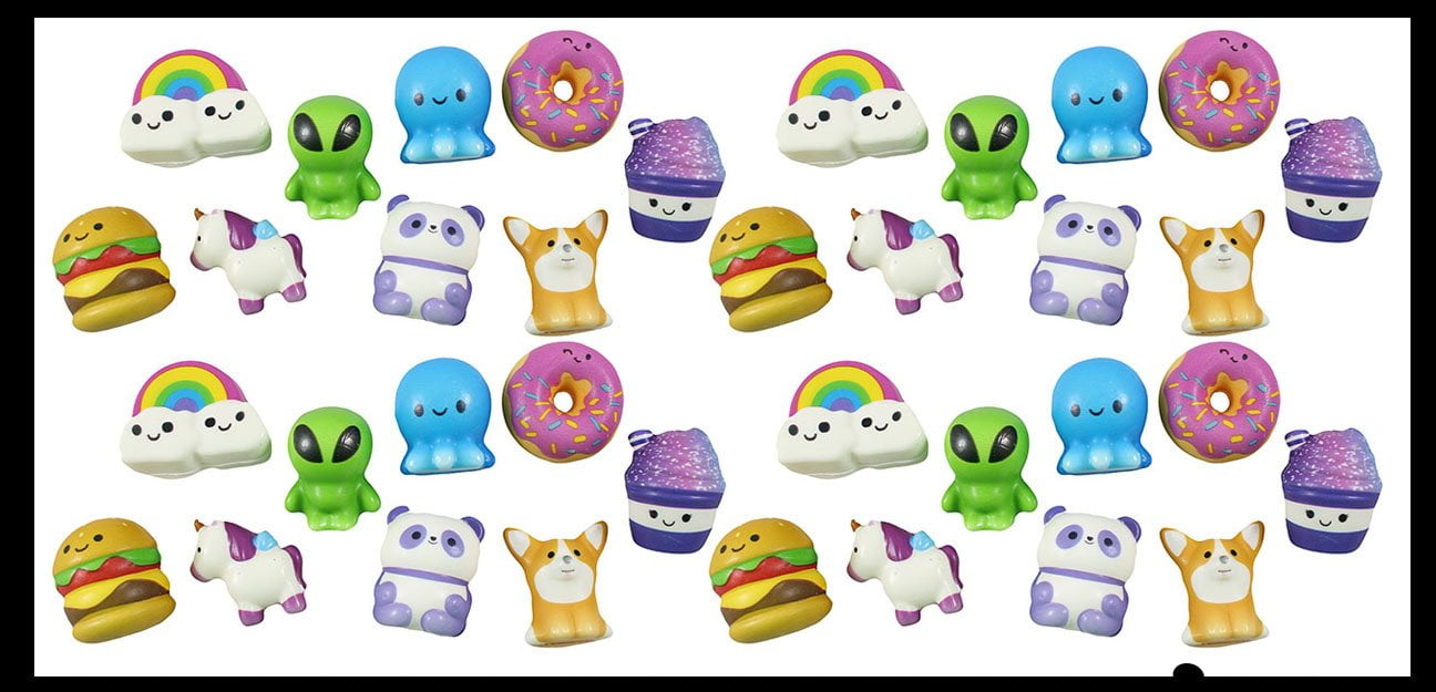 Set of 36 (3 Dozen) Cute Micro Slow Rise Squishy Toys - Mini Animals ...