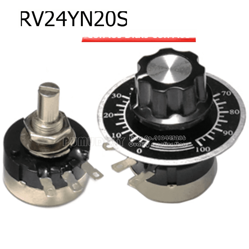 Set of 3PCS RV24YN20S Carbon Taper Rotary Potentiometer with Coil A03 ...