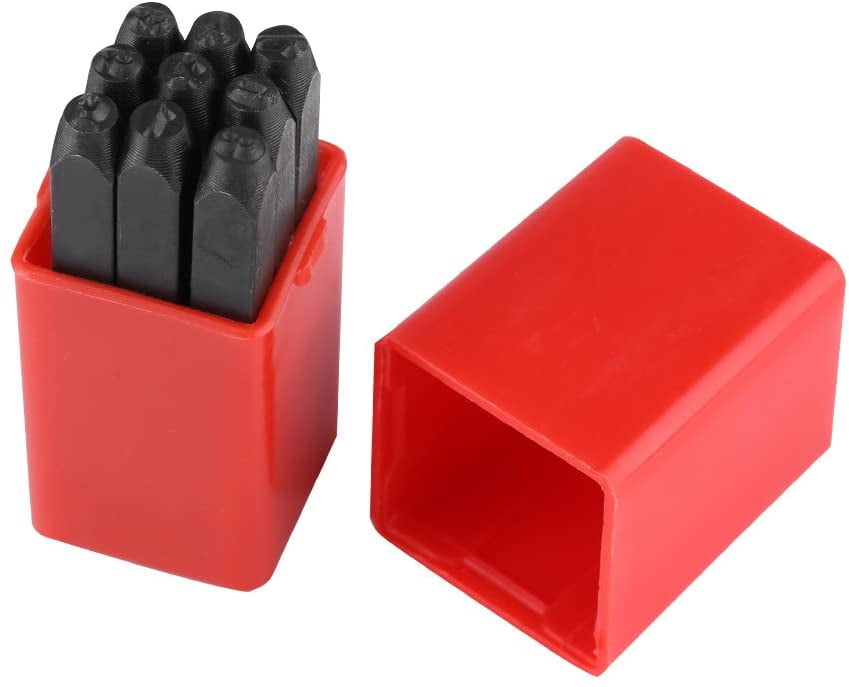Set of 3mm Letters and Numbers Stamp Punches in Carbon Steel for ...