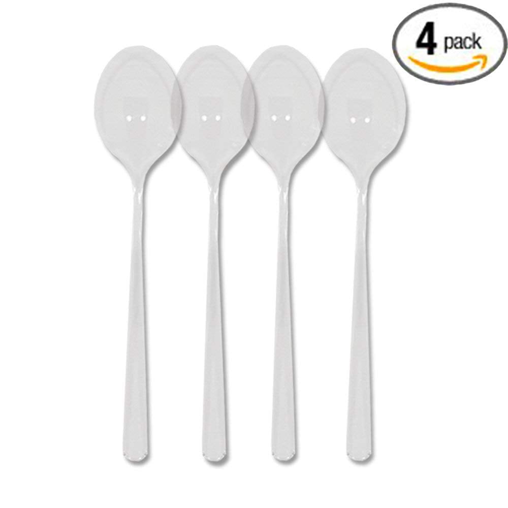 Set of 4 - 10" Clear Plastic Serving Spoons - Walmart.com