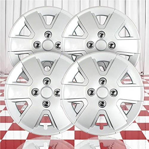 Set of 4 15" Push-on Silver Hubcaps for Ford Focus 2006-2011 - Walmart.com