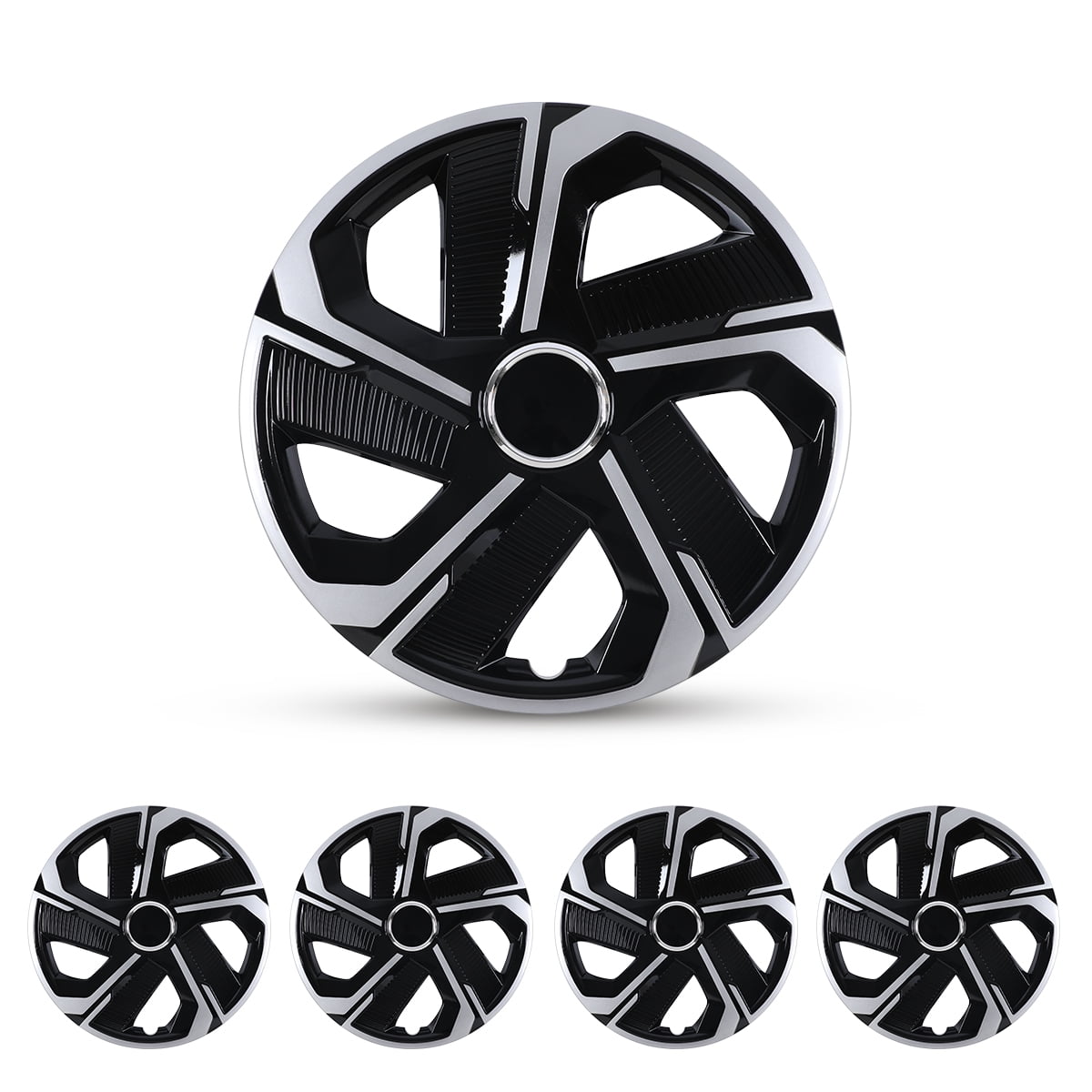 (Set of 4)15" Universal Hubcaps Fit for Steel Wheel Rims Cover,Snap on ...