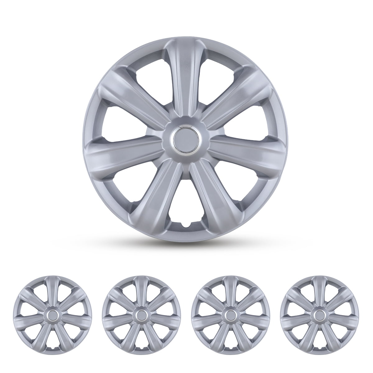 (Set of 4) 15" Universal Wheel Rims Cover Hubcaps,Snap on Car Truck SUV ...