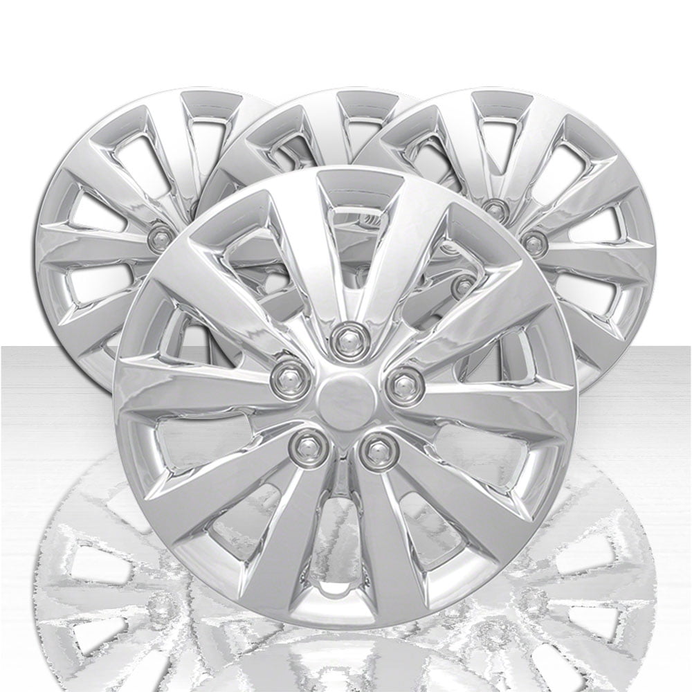 Set of 4 16' 10 Spoke Wheel Covers for 2013-2019 Nissan Sentra - Chrome ...