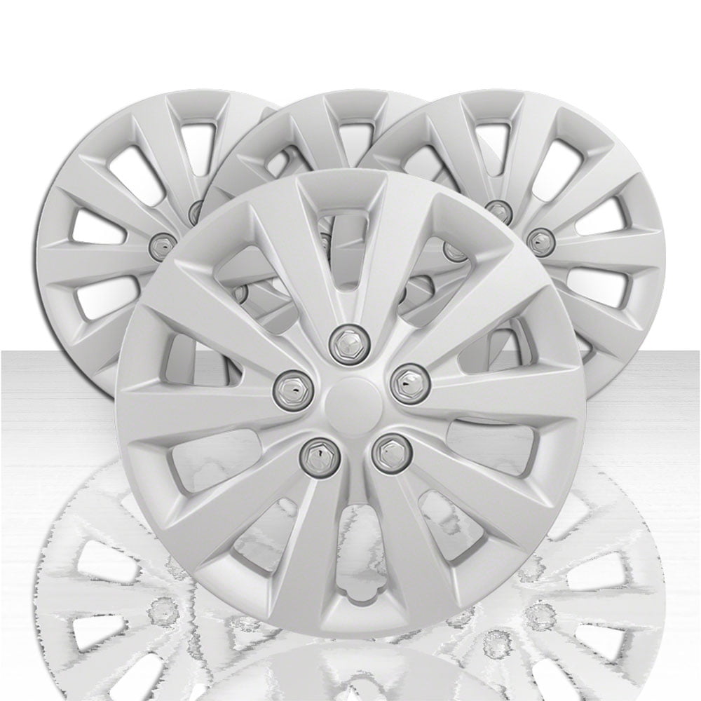 Set of 4 16' 10 Spoke Wheel Covers for 2013-2019 Nissan Sentra - Silver ...
