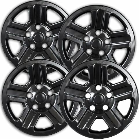 Set of 4 16 inch Gloss Black Wheel Skins Covers compatible with 07-17 ...