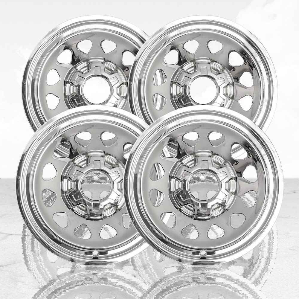 Set of 4 17" 12 Hole Wheel Skins for 2019-2025 Chevy Silverado 1500 ...