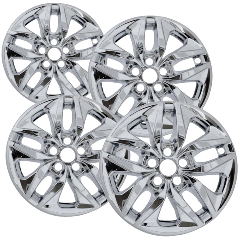 Set of 4 17 inch Chrome ABS Wheel Skins Compatible with 2021 - 2025 ...