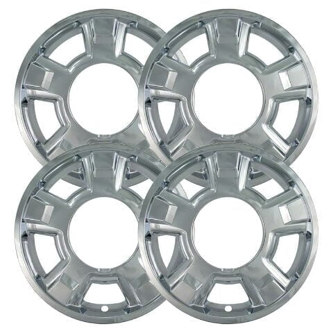 Set of 4 17 inch Chrome Wheel Skins Covers compatible with 2009-2014 ...