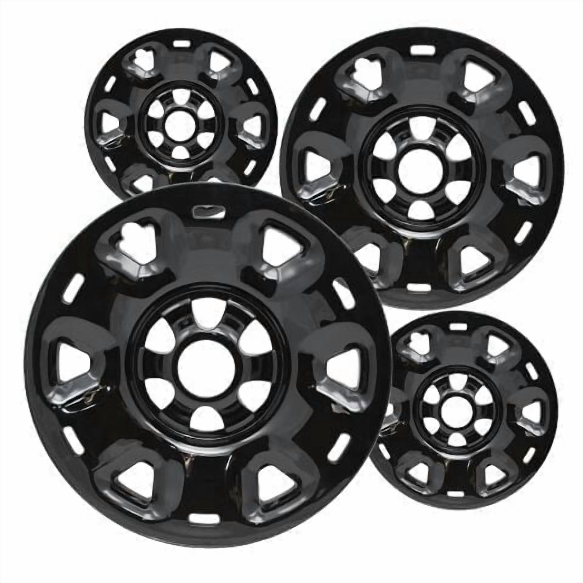 Set of 4 17 inch Gloss Black ABS Wheel Rim Covers Compatible with 2016 ...