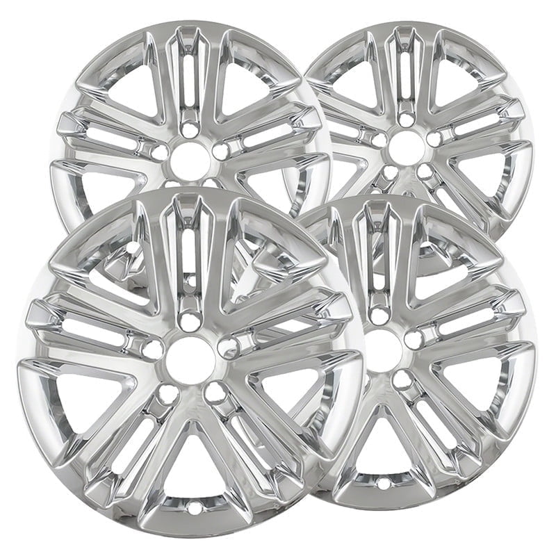 Set of 4 18 inch Chrome Wheel Skins Covers compatible with 15-16 Ford ...