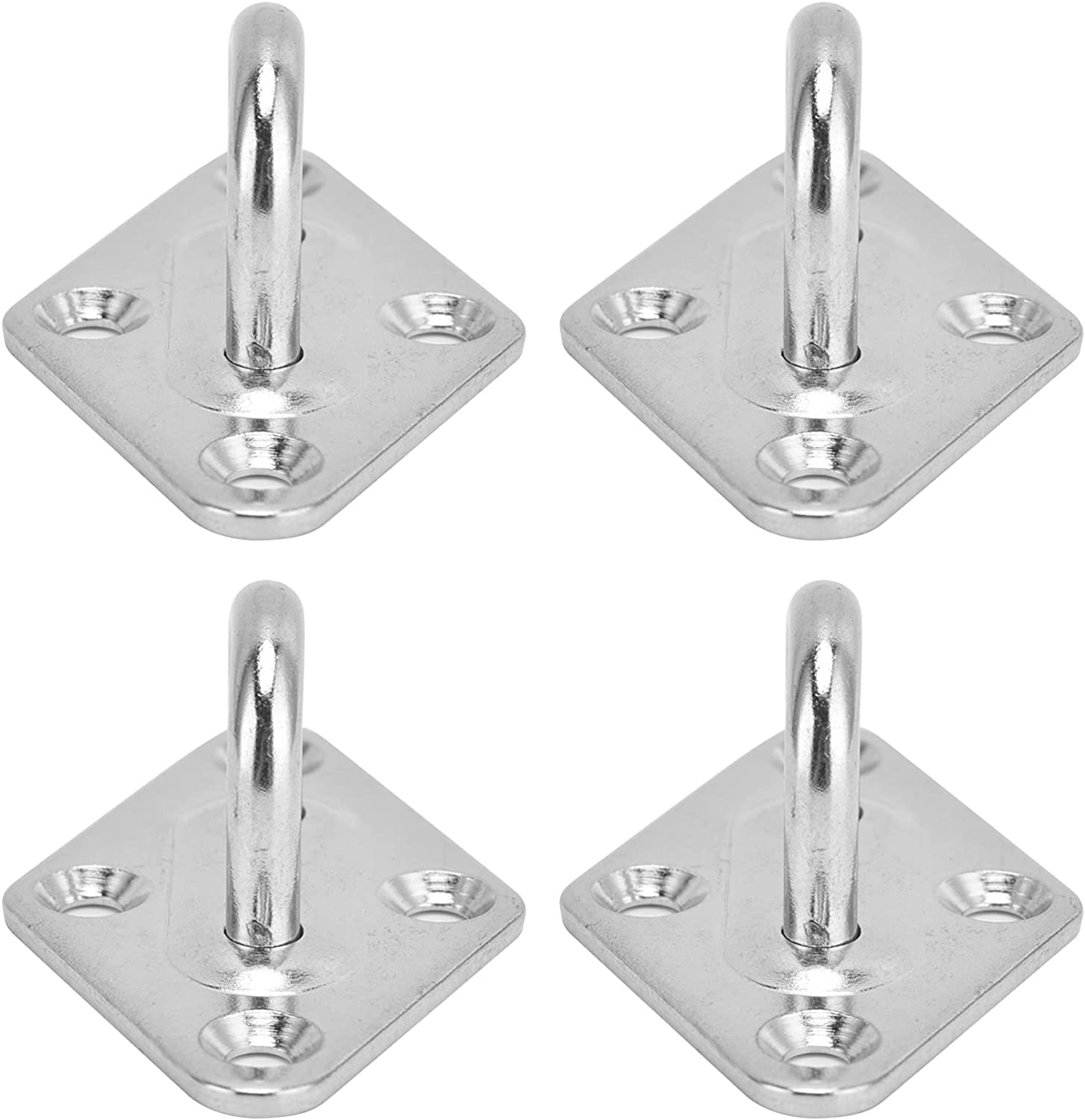 Set of 4 304 Stainless Steel Eye Plate, Heavy Duty Hammock Kits, Cg ...