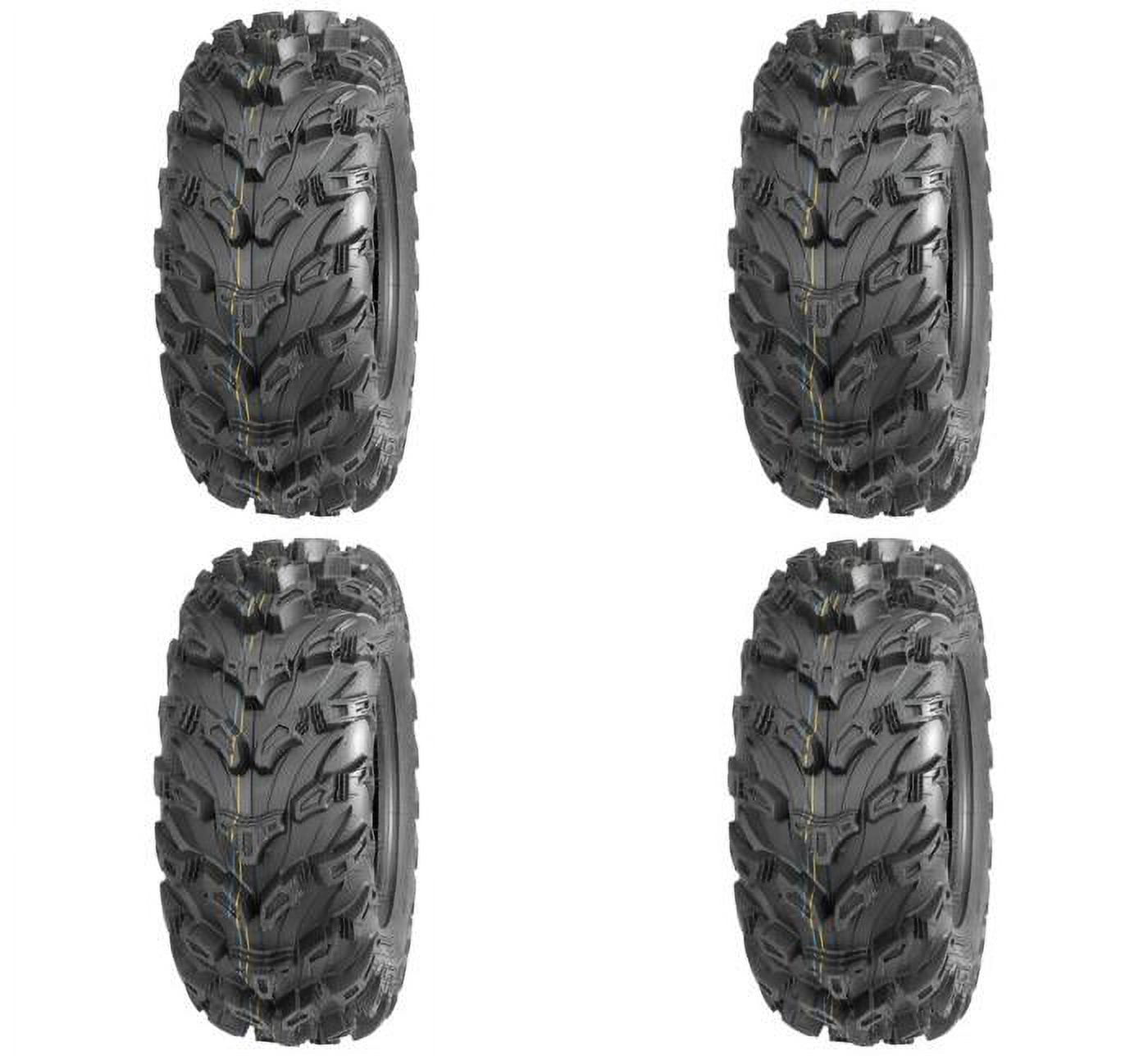 Set of 4 ATV QUADBOSS Tires (QBT672 27x9R-14 Front, 27x11R-14 Rear ...