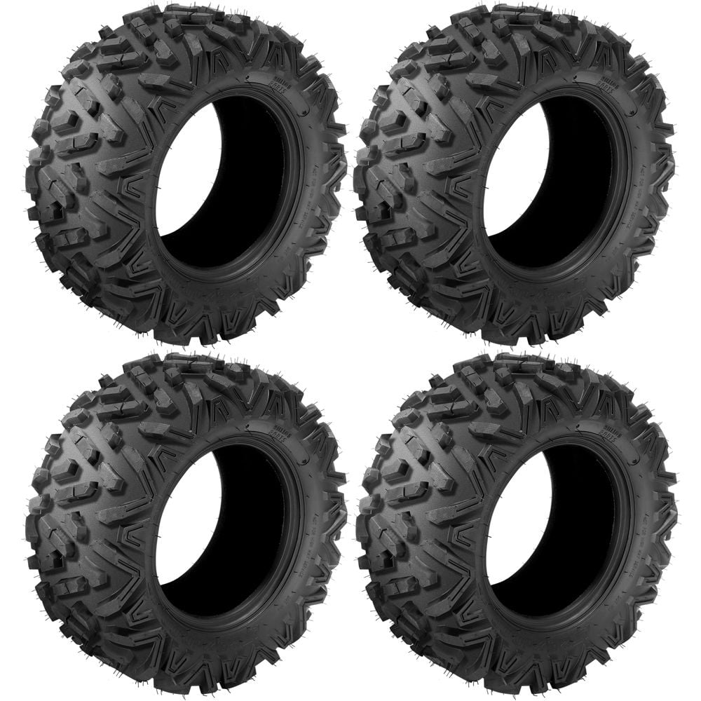 Set of 4 ATV/UTV Tires - 2 x 25x8-12 Front & 2 x 25x10-12 Rear, 6PR ...