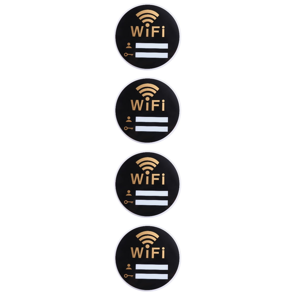 Set of 4 Acrylic Wall Password Sign Wifi for Plaque Code Office ...