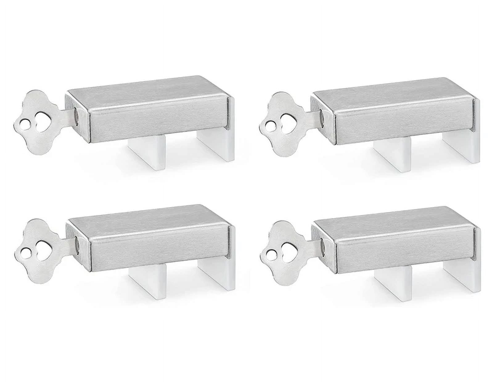 Set of 4 Adjustable Sliding Window Locks - Security lock for window and ...