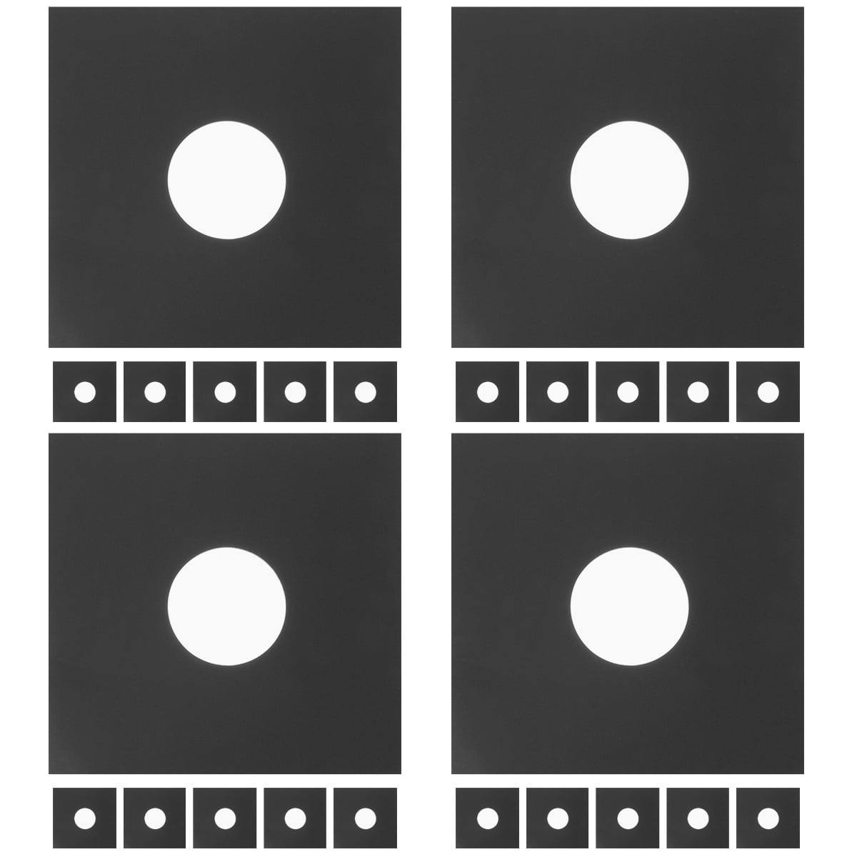 Set of 4 Album Sleeves for Vinyl Records Jackets Bag - Walmart.com