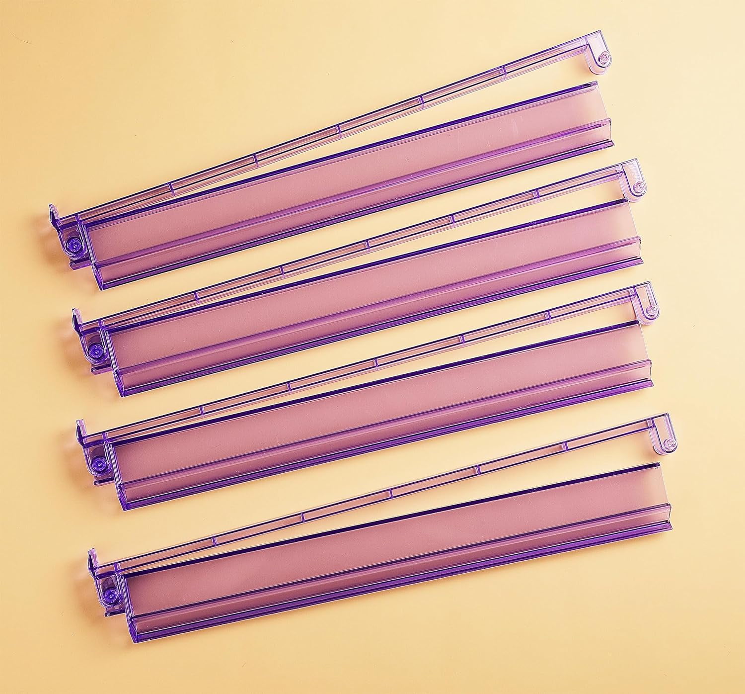 Set of 4 All in one Transparent Mahjong Rack & Pusher Acrylic Mah Jongg ...