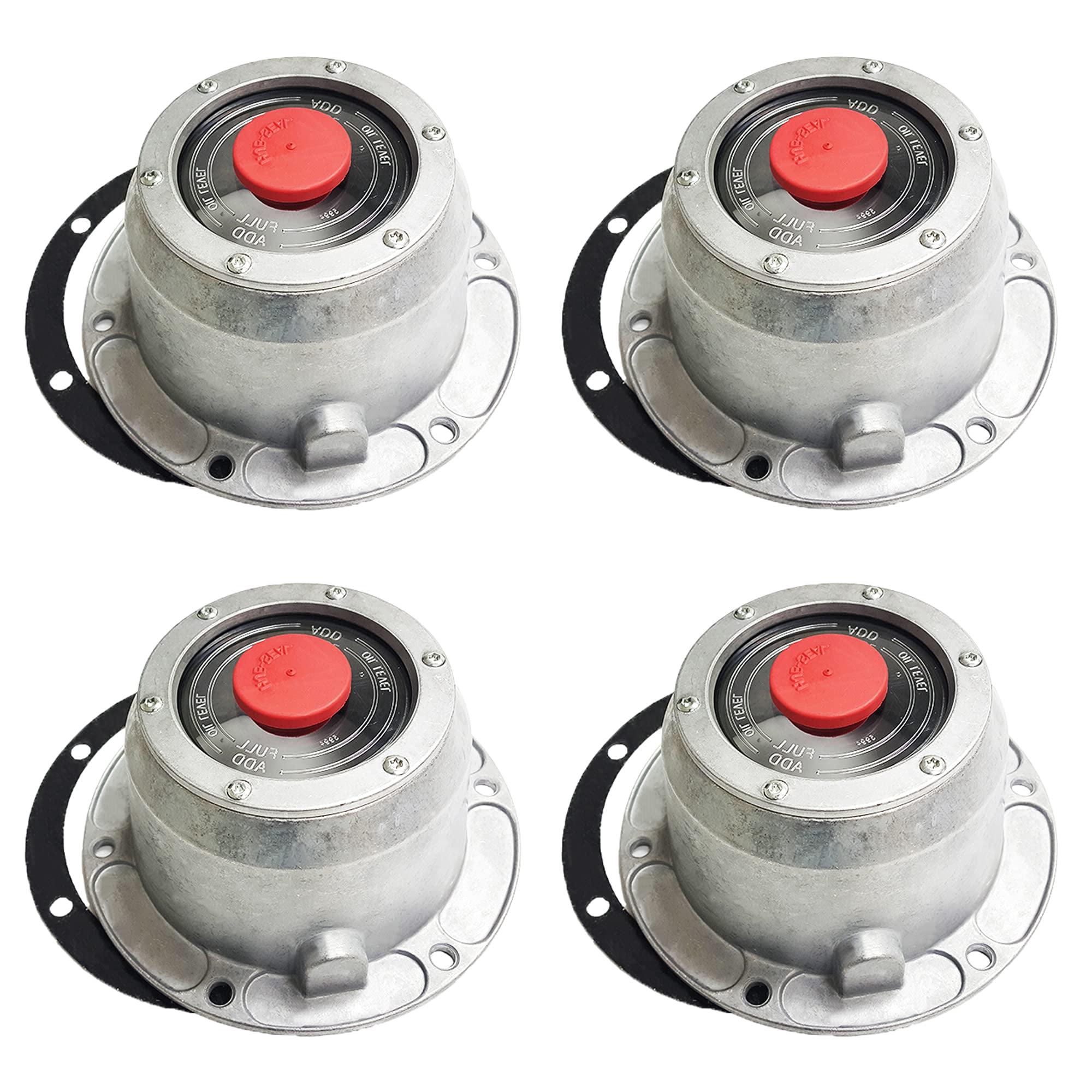Torque 4 PCS 3404195 Aluminum Hub Caps for Trailer Axle Replaces Stemco ...