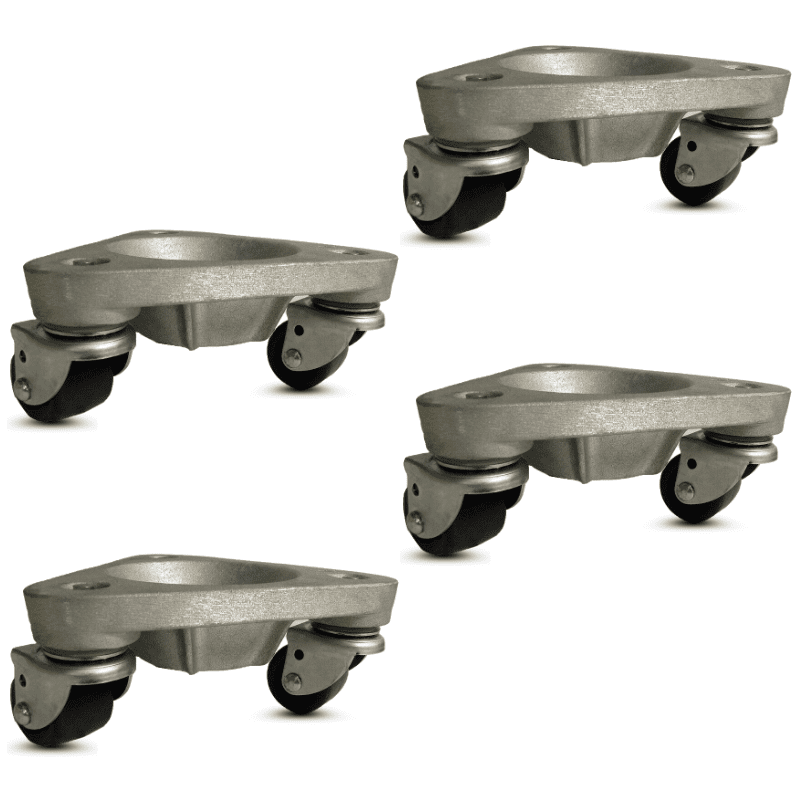 Set of 4 Aluminum Tri-Wheel Dolly HQ2127-AL | 2400-lb Capacity | 2 ...