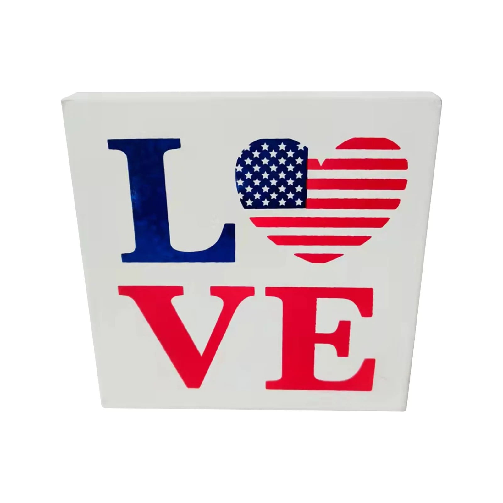 Set of 4 American Independence Day Wood Crafts Ornaments, Patriotic ...