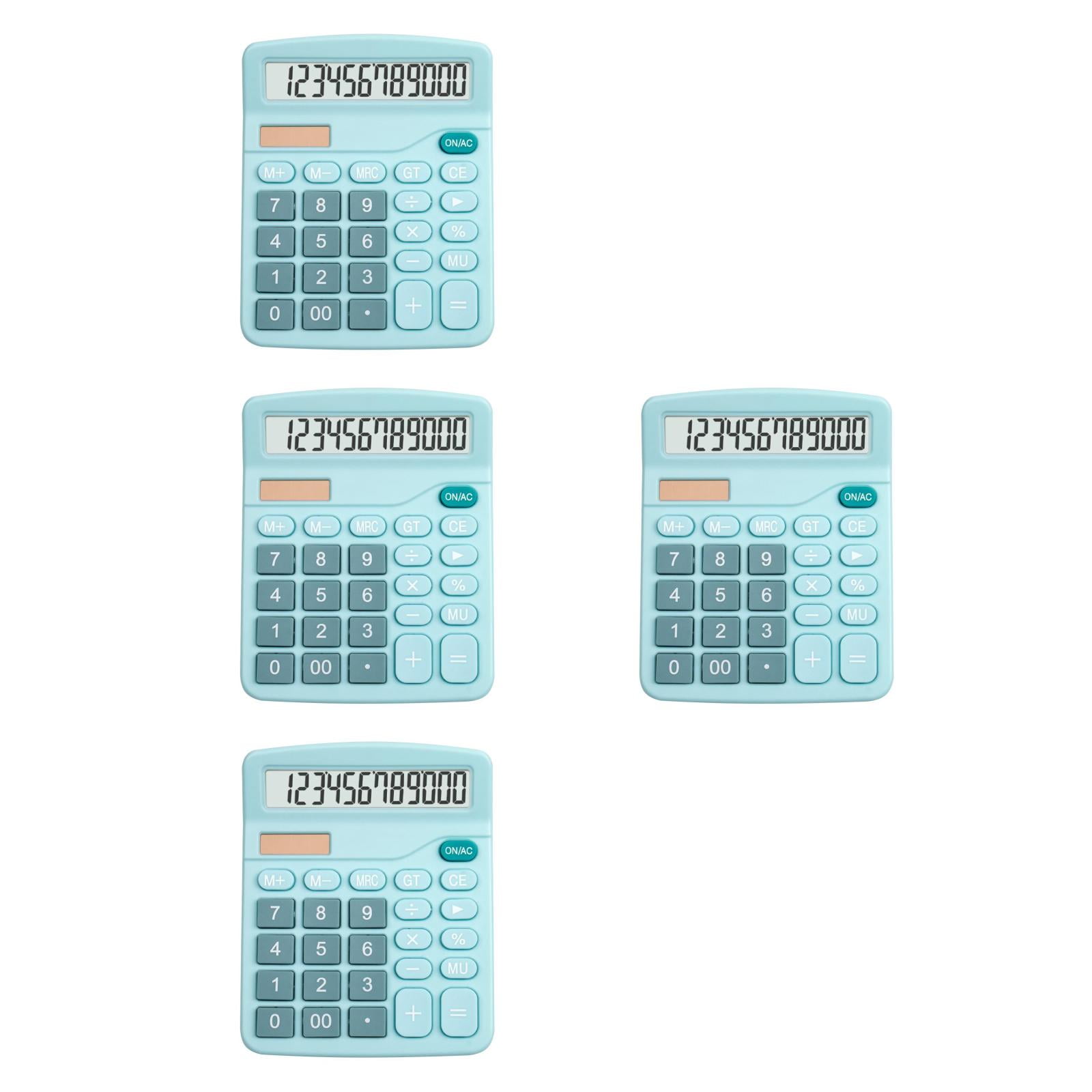 Set of 4 Arithmetic Calculator Cute Construction for Student Office Sky ...