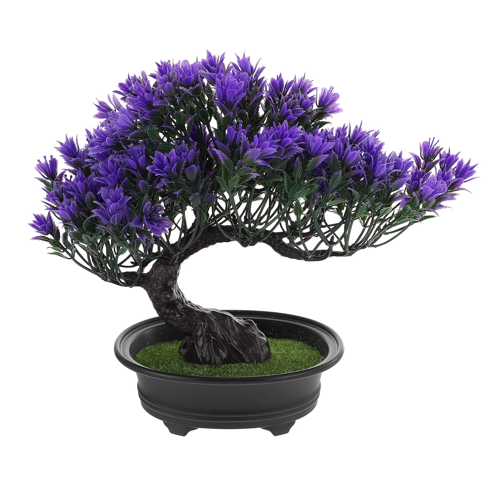 Set of 4 Artificial Bonsai Tree Simulated Welcoming Pine Potted Plant ...