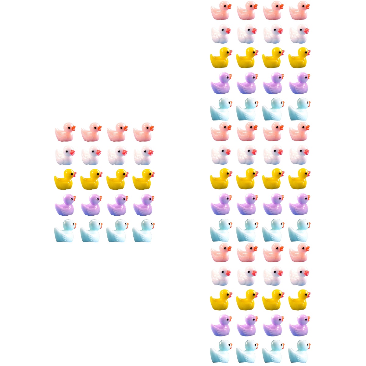 Set of 4 Artificial Duck Mini Frogs Small Ducks Toy Animals - Walmart.com