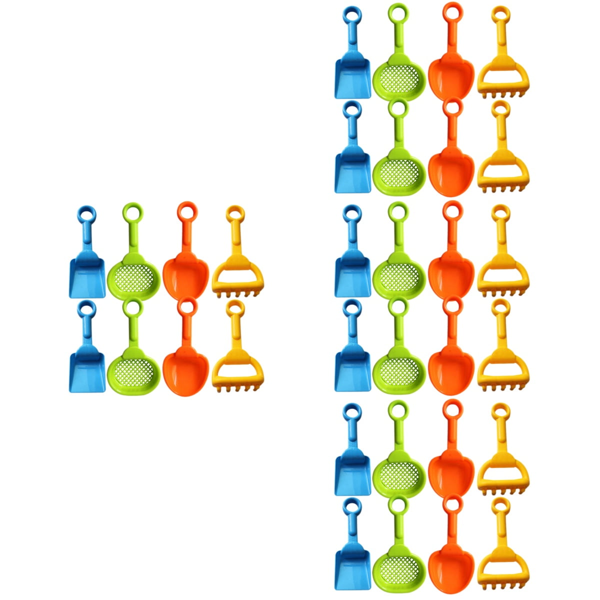 Set of 4 Beach Toy Sand Digging Shovels Lightweight Toys Child ...