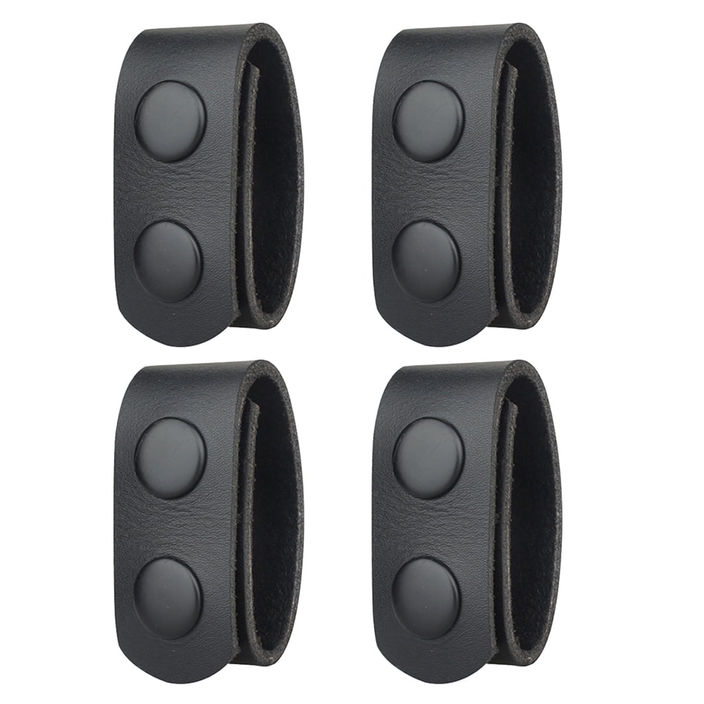 Set of 4 Belt Keepers with Double Snaps Wide Belt Security Portable ...