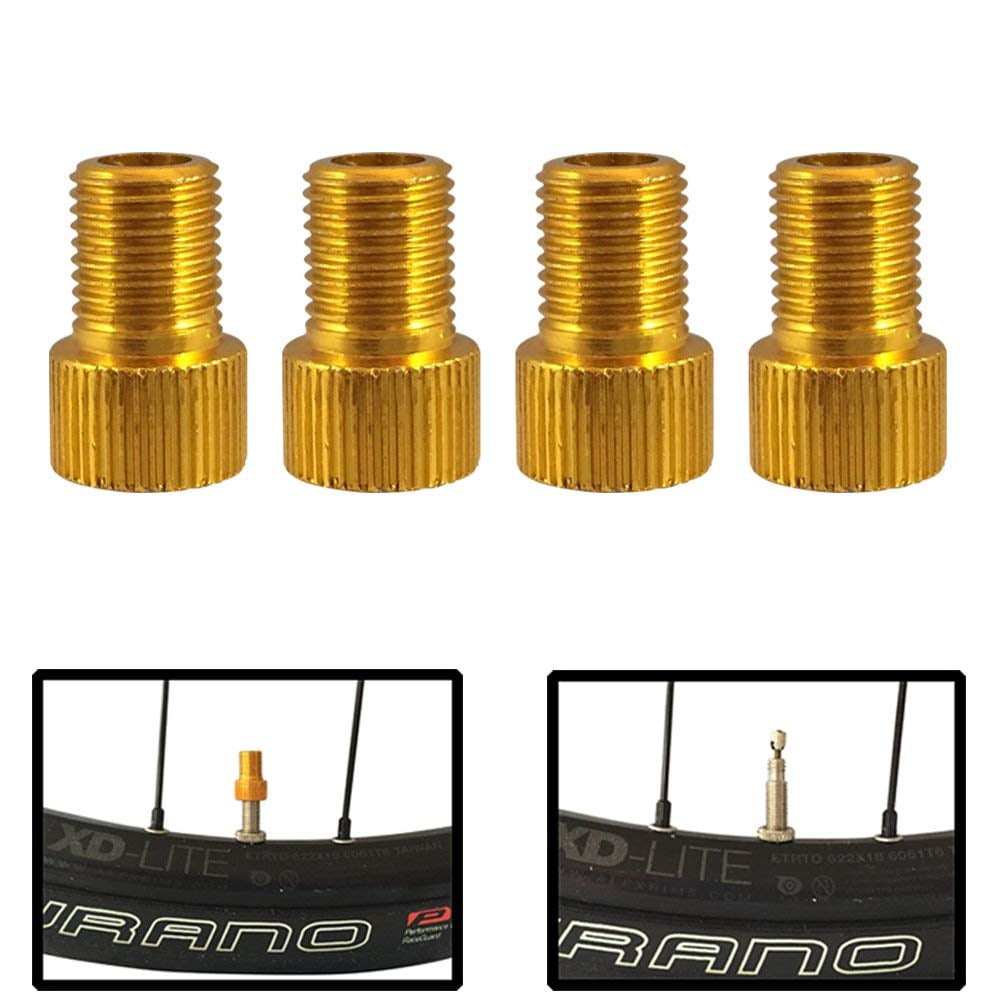 Set of 4 Bicycle Presta Valve Adapters for Road, Mountain, Track ...