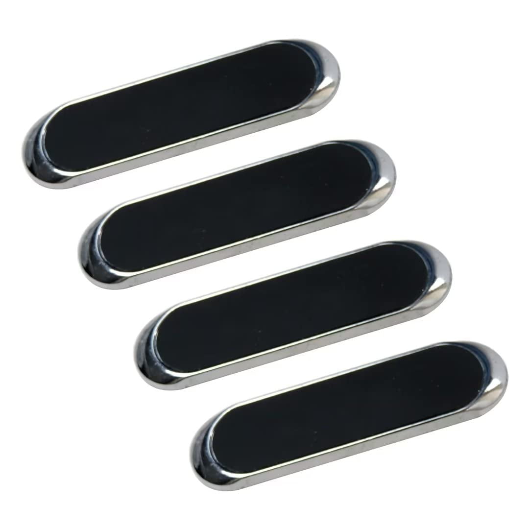 Set of 4 Black Mobile Phone Holder, Strip Shape Magnetic Car Phone ...
