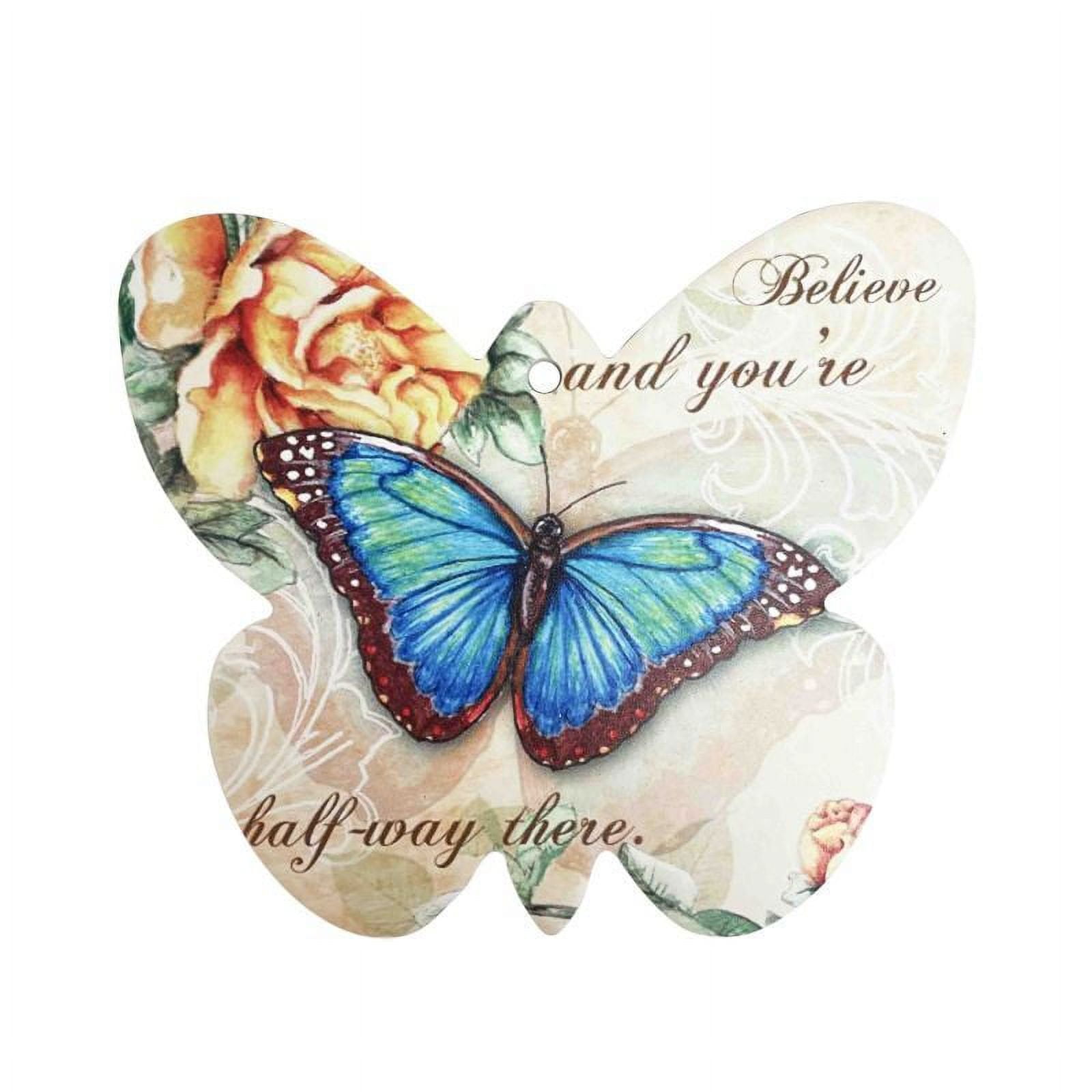 Set of 4 Blue Monarch On Butterfly Shaped Trivet - Walmart.com
