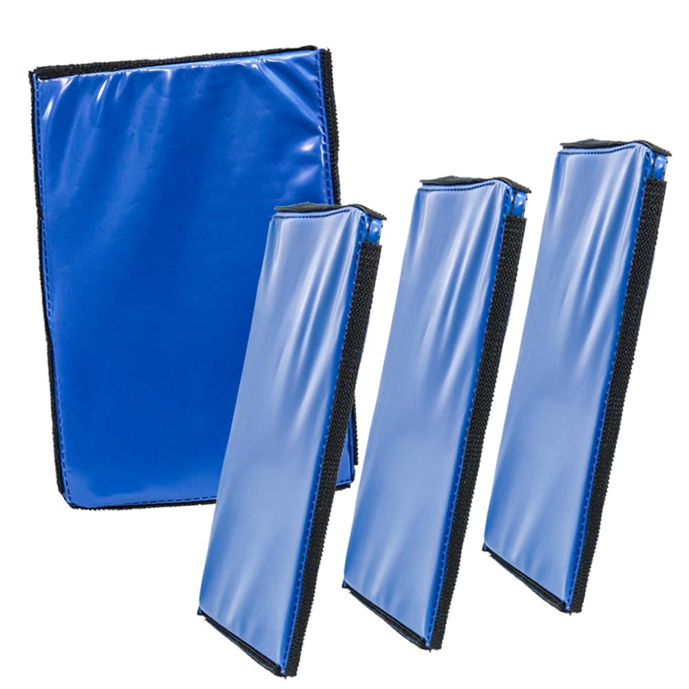 Set of 4 Blue Wrestling Ring Floor Mats for WWE & AEW Wrestling Action ...