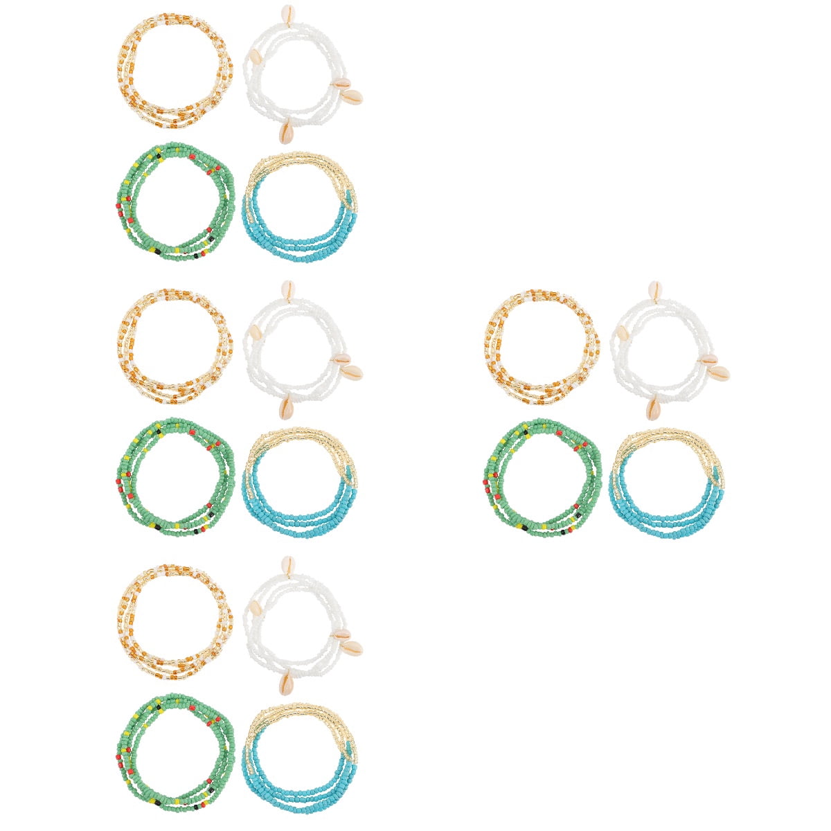 Set of 4 Body Chains for Women Waist Bead Beach Bikini Show Swimwear ...