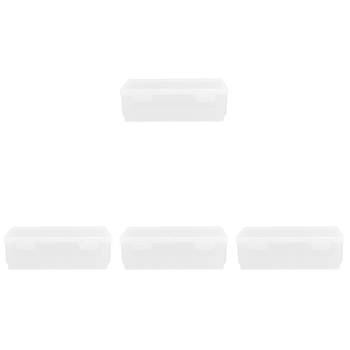 Set of 4 Bread Storage Box Fridge Container Toast Keeper Trash Can ...