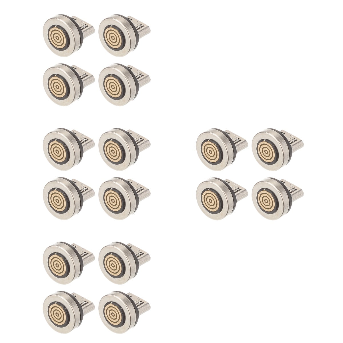 Set of 4 Cable Charging Magnetic Head Degree Rotating USB Cord Adapter ...