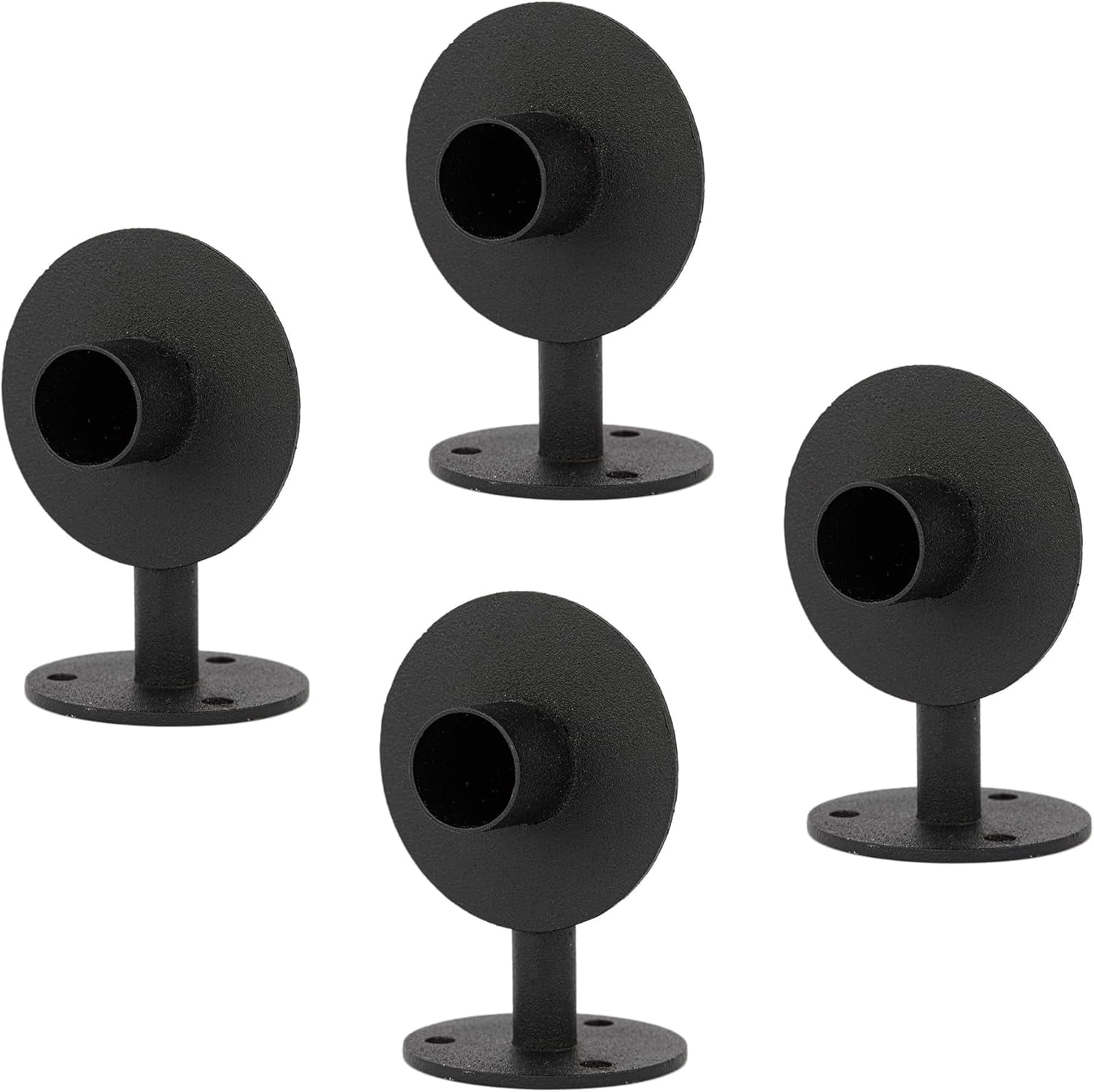 Set of 4 Candle Sconces Wall Decor Black Wall Candle Holder Set for ...