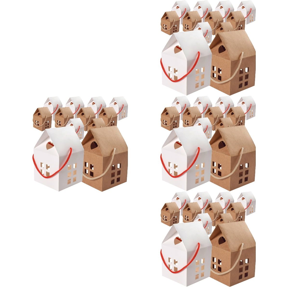 Set of 4 Candy Cookie Box House Shape Boxes Banquet - Walmart.com