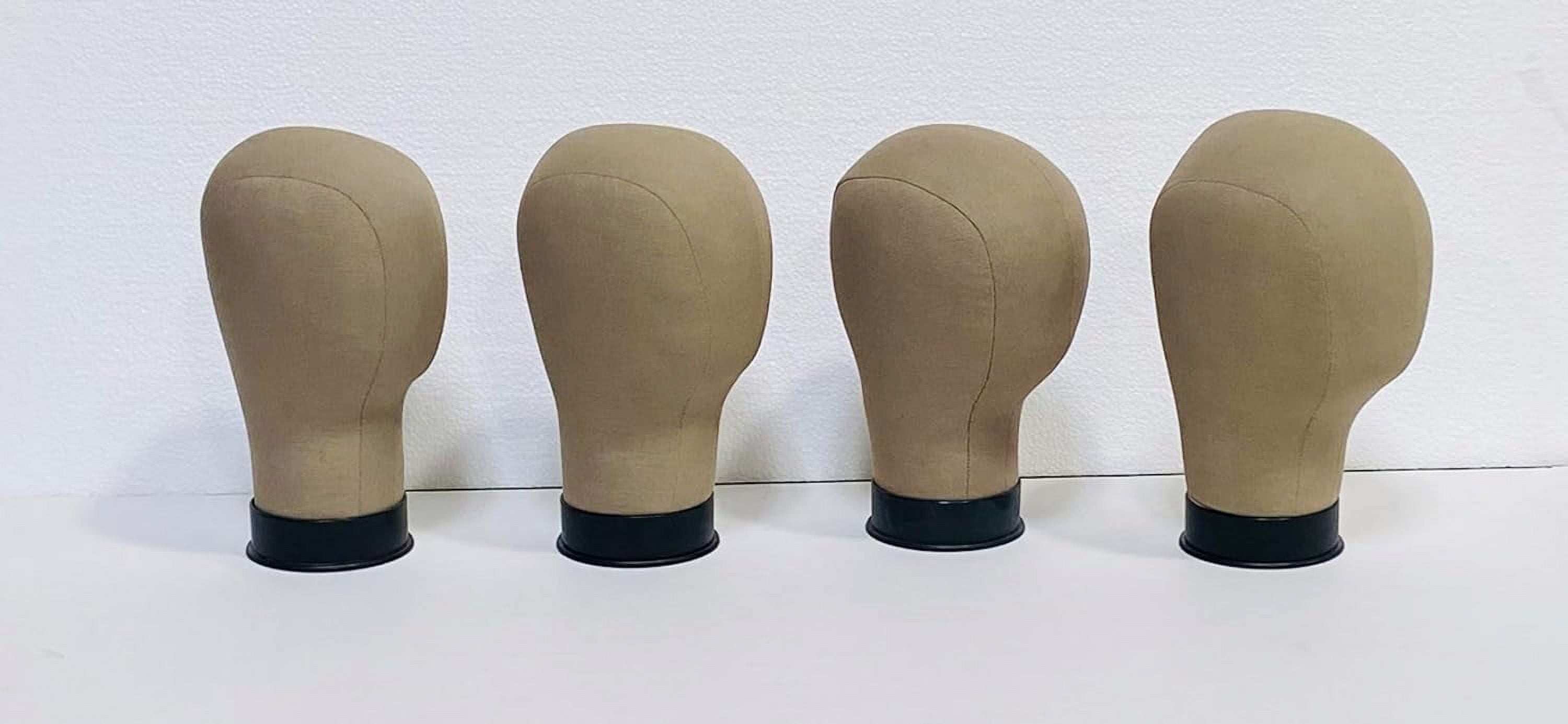 Set of 4 Canvas Cork Wig Head Blocks for Creative Wig Styling ...
