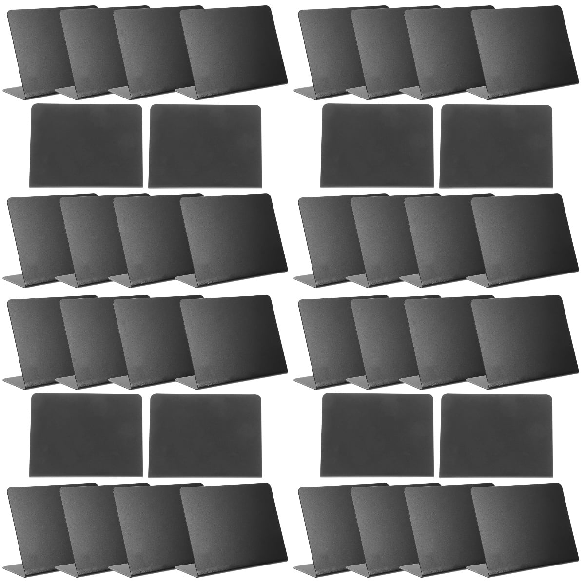 Set of 4 Chalk Pen Erasable Message Board Tabletop Sign 10X7.5cm Black ...