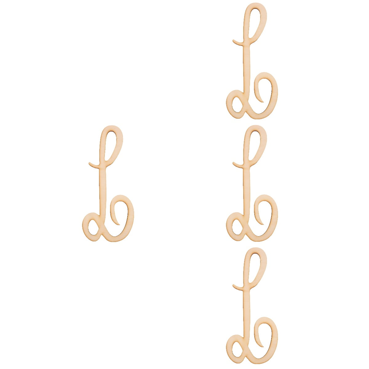 YSNOOWE Khaki Rustic Wooden Letter Wall Decor Cursive for Friends Baby ...