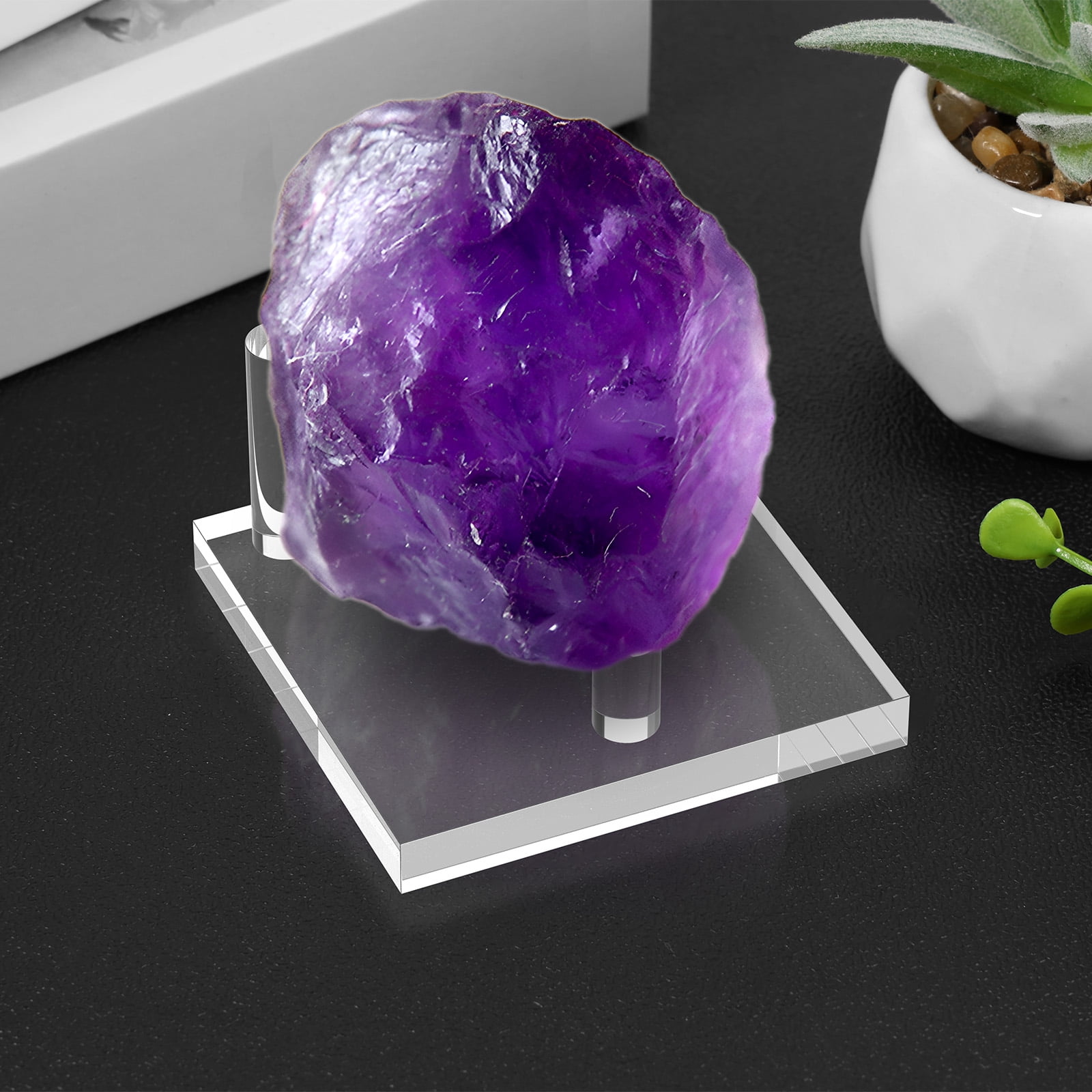 Set of 4 Clear Acrylic Display Stand - Three-Peg Display Easel Stands ...