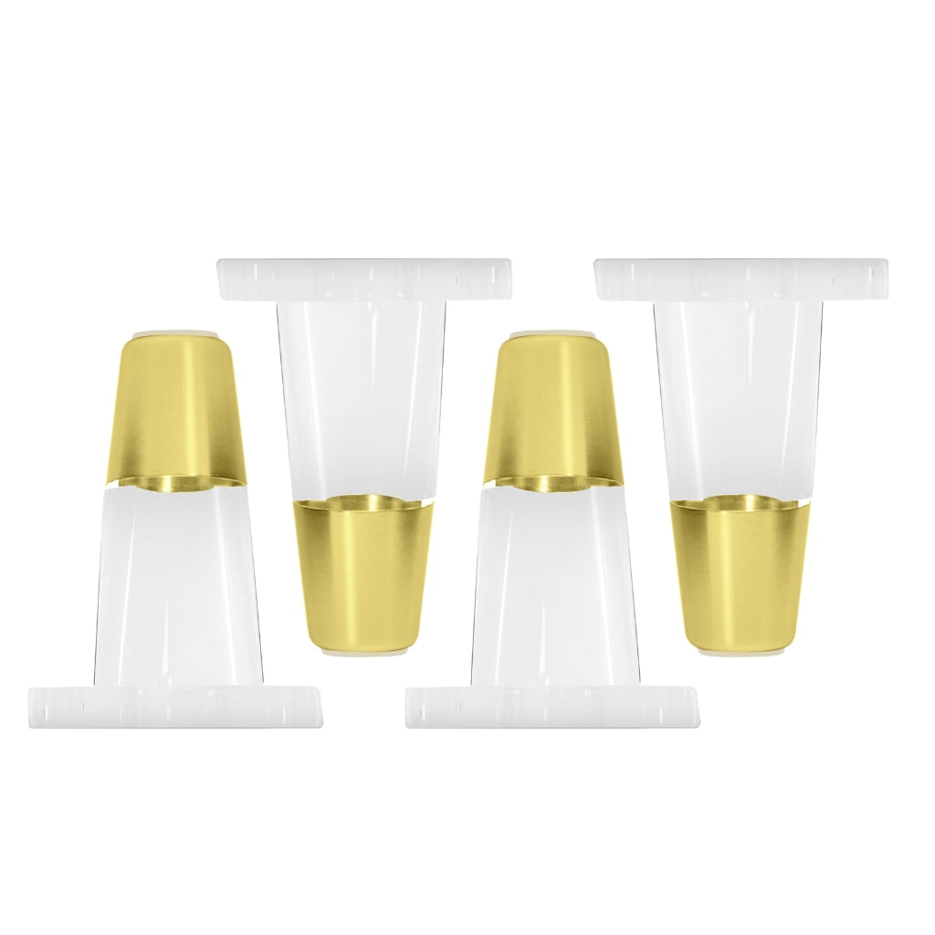 Set of 4 Clear Acrylic Furniture Legs Replacement Legs for Sofa Cabinet ...
