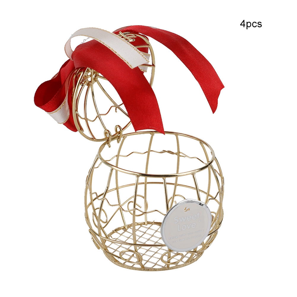 Set of 4 Clear Plastic Candy Boxes - Perfect for Wedding Favors, Party ...