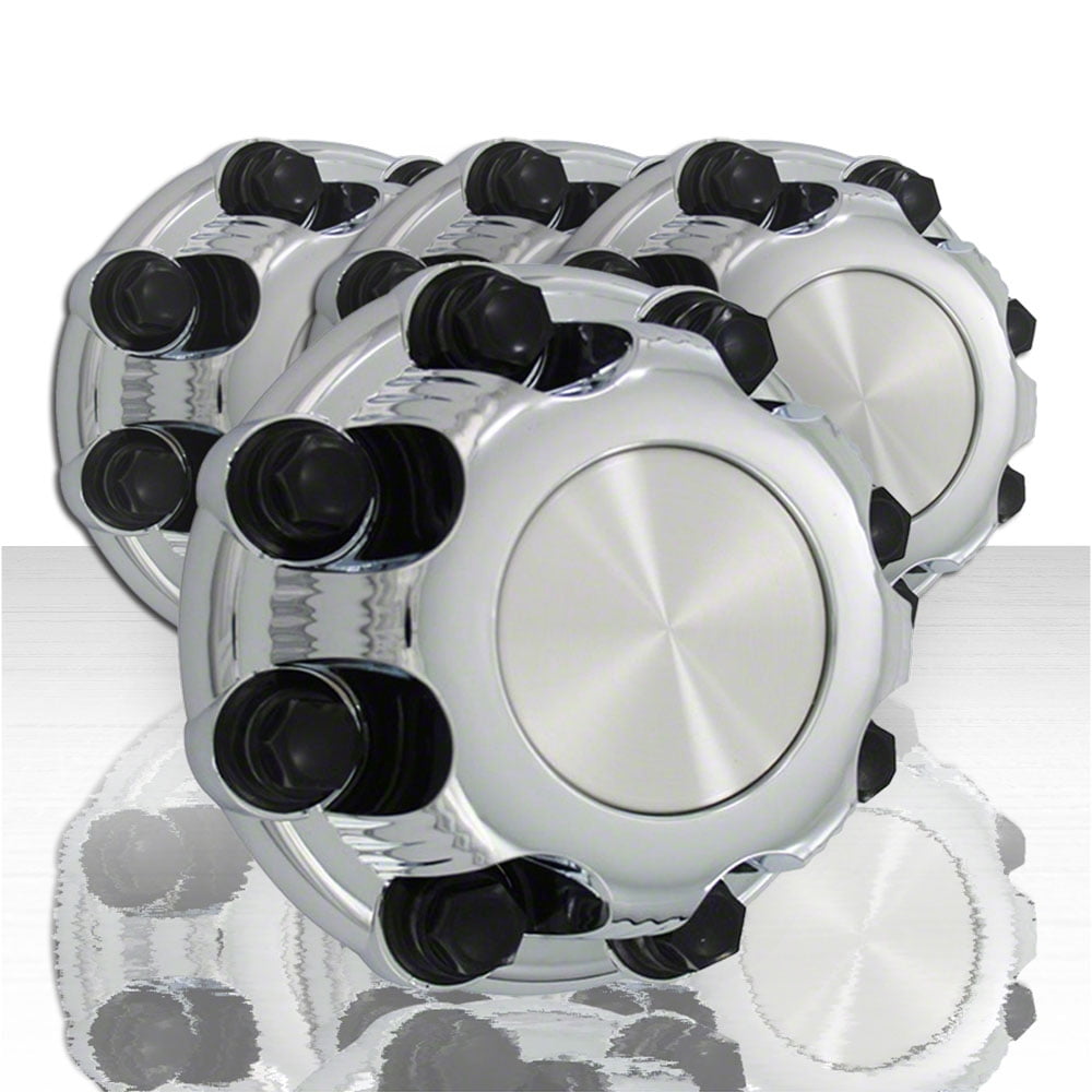 Set of 4 Closed Center Caps for 2000-2006 Chevy Silverado 2500 - Chrome ...