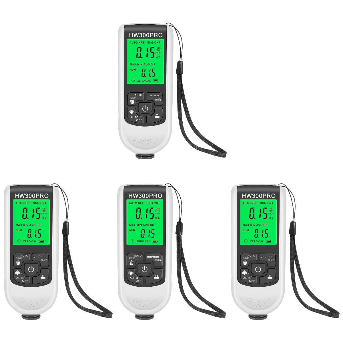 Set of 4 Coating Thickness Gauge Paint Depth Lab Equipment Automotive Car Oil Мarking for ...